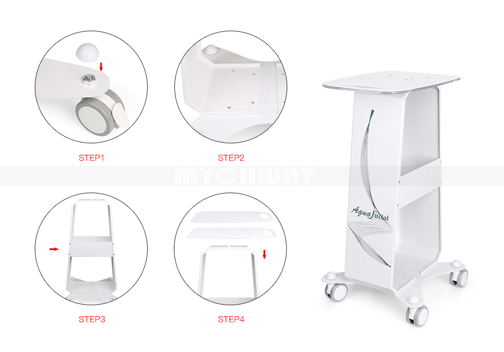 High Quality Assembled Steel Frame Trolley Stand Mobile Movable ...